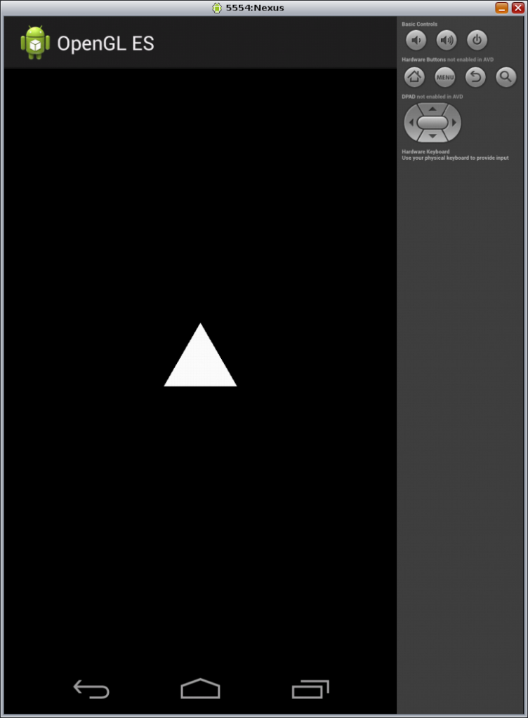 Drawing a triangle with OpenGL ES in Android – Luca Zanini